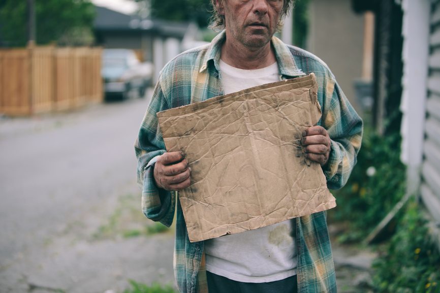 Homeless Blank Sign - Jon Negroni