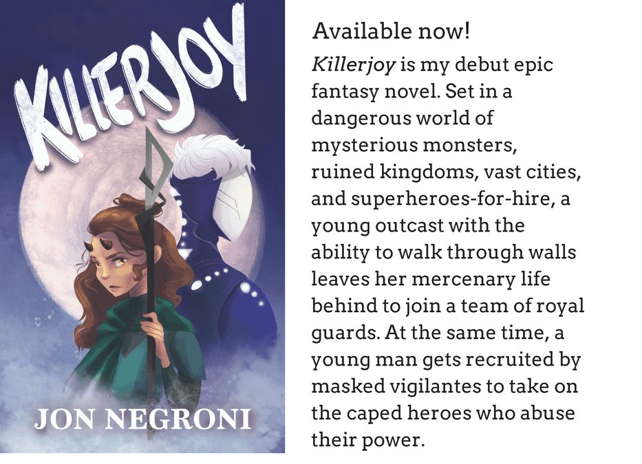 Books by Jon Negroni - Killerjoy, Pixar Theory, And More