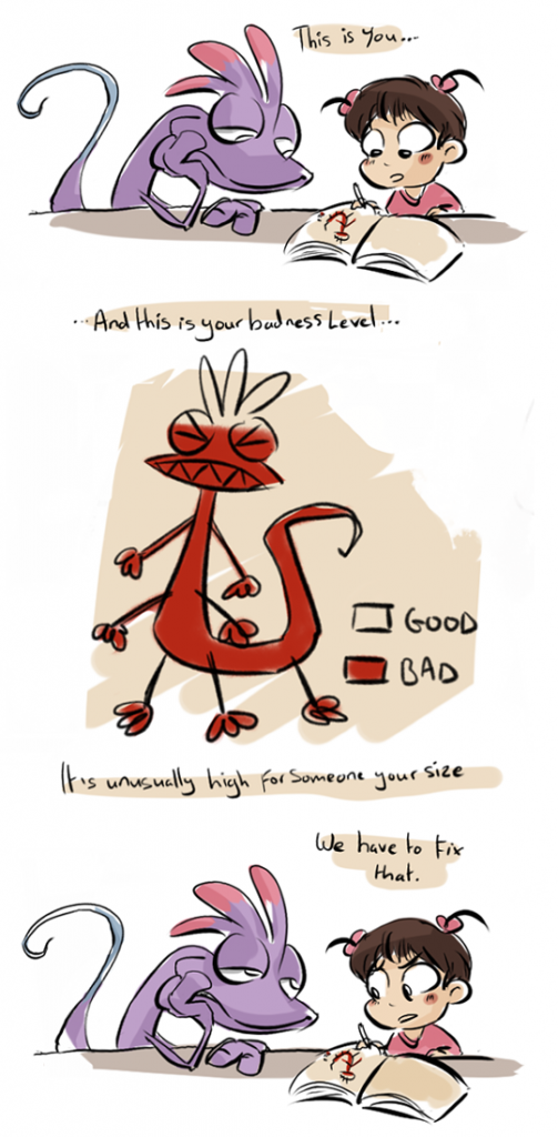 Comic: Boo and Randall, Meet Lilo and Stitch